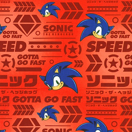 Sonic The Hedgehog - Red – Quiltiful